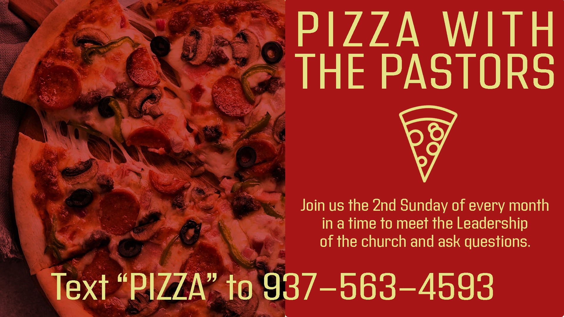 PIZZA WITH PASTORS - Urbana United Methodist Church